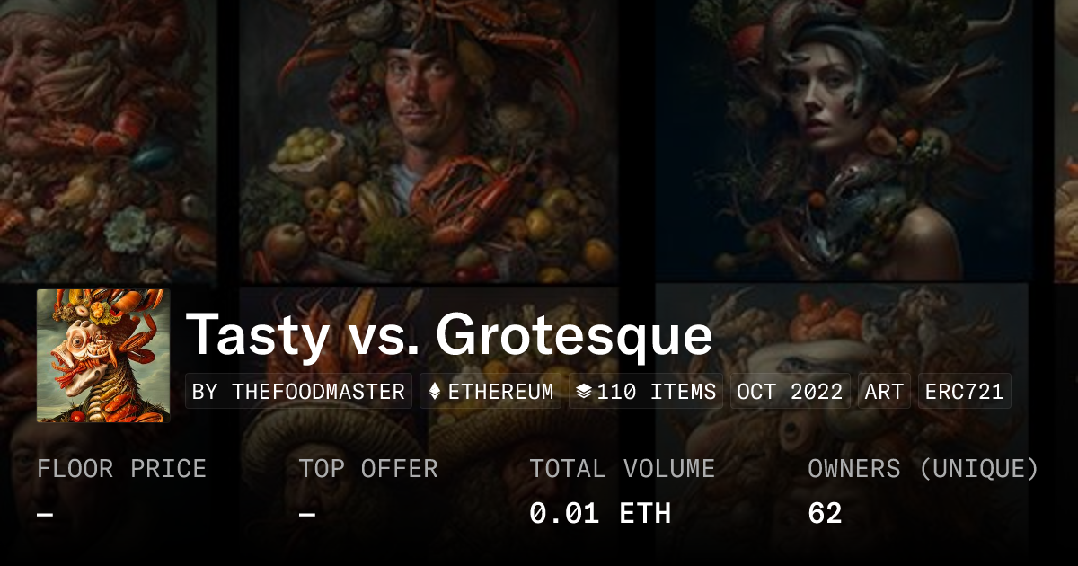 Tasty vs. Grotesque - Collection | OpenSea