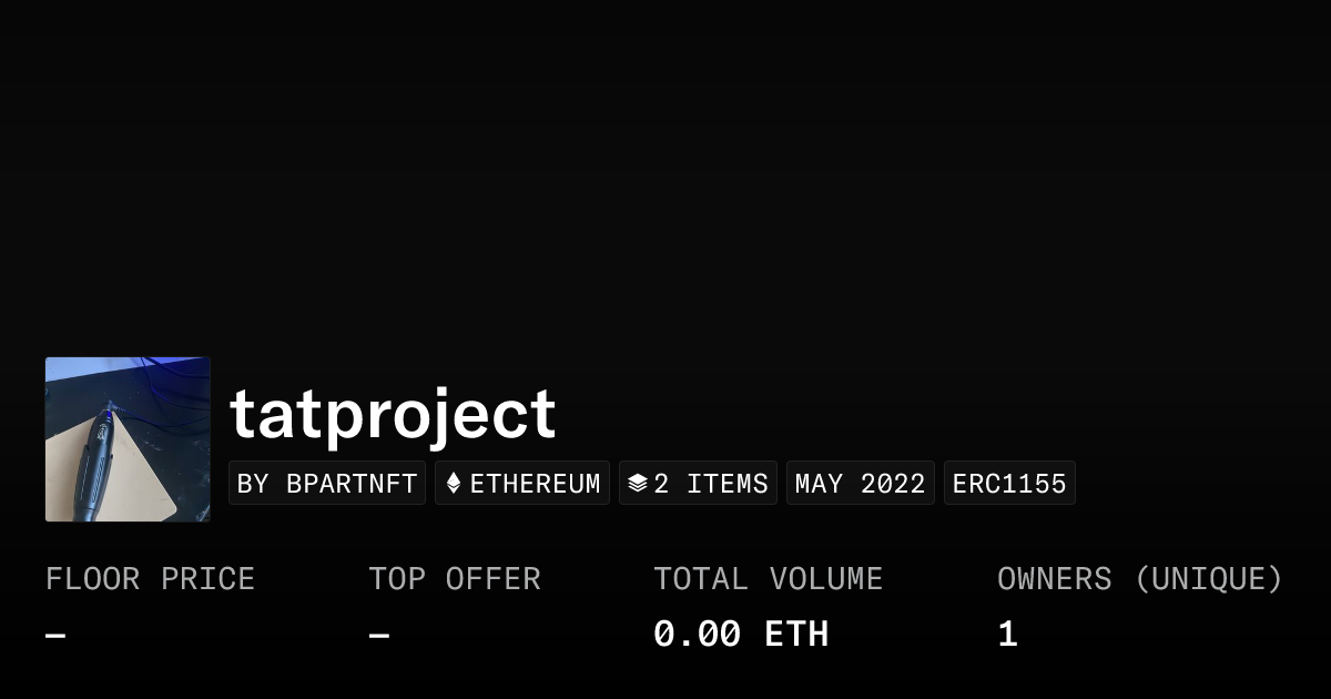 tatproject - Collection | OpenSea