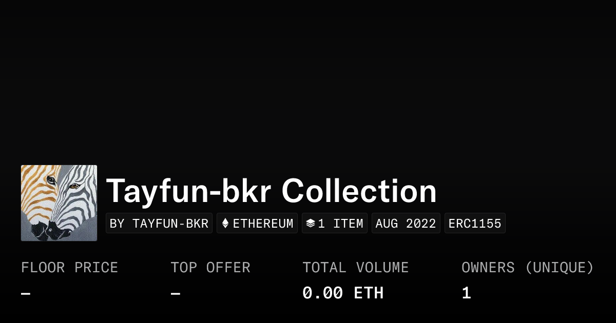 Tayfun-bkr Collection - Collection | OpenSea