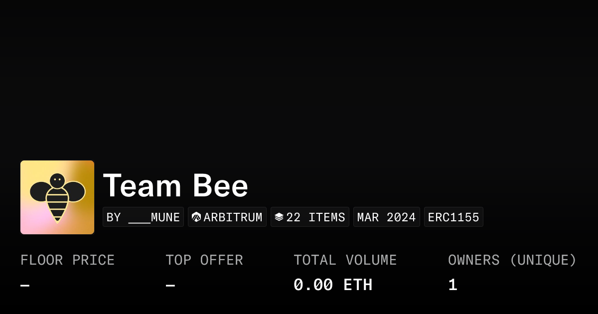 Team Bee - Collection | OpenSea