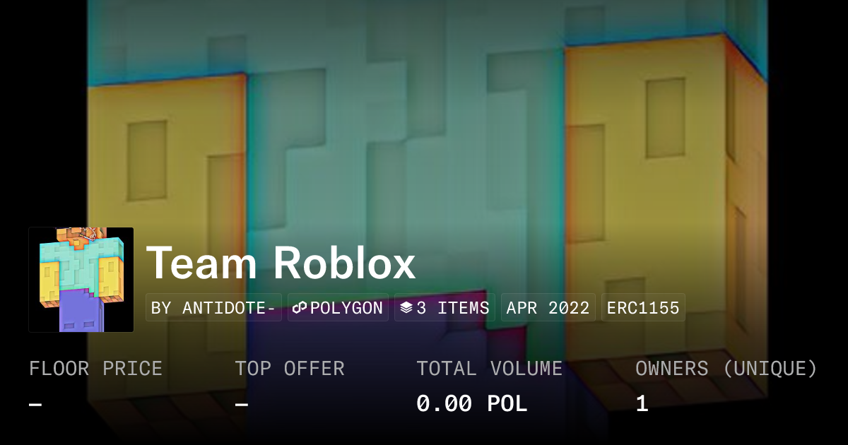 Team Roblox - Collection | OpenSea