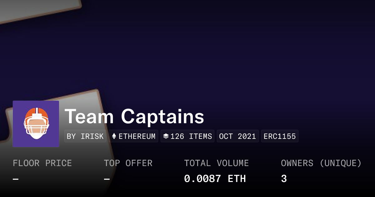 Team Captains - Collection | OpenSea