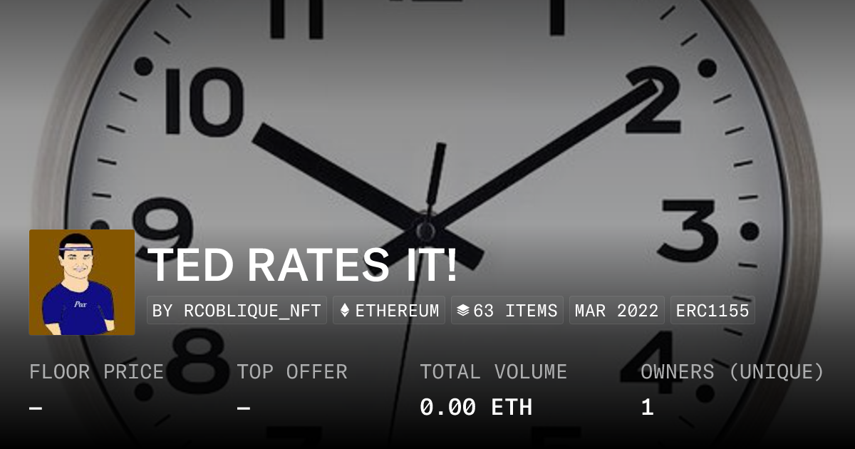 TED RATES IT! - Collection | OpenSea