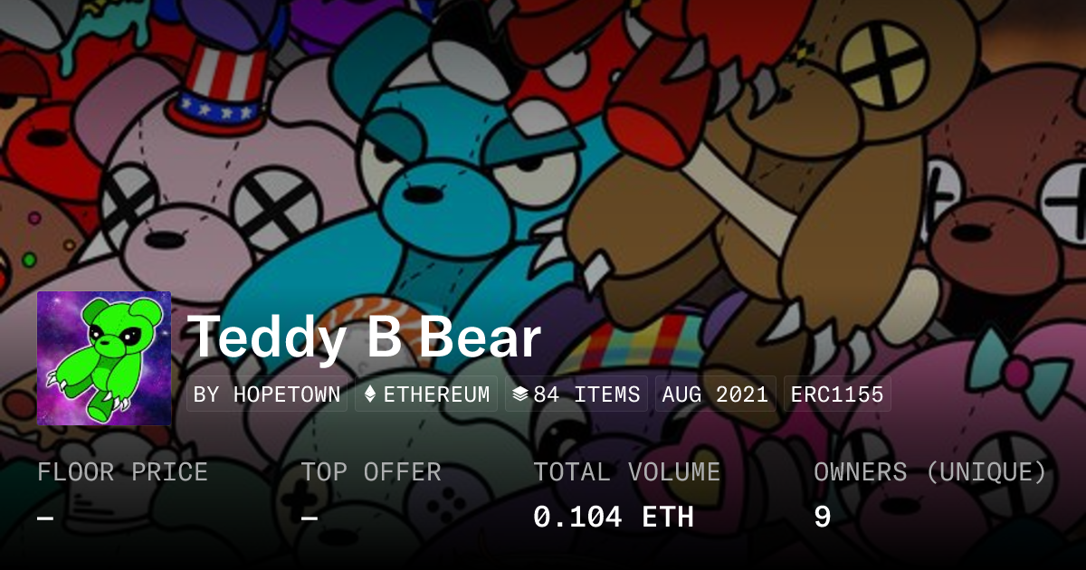 Teddy B Bear - Collection | OpenSea
