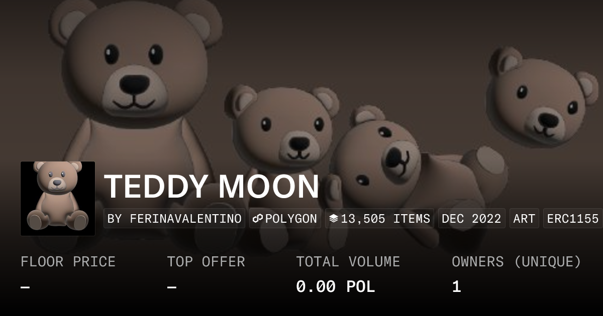 TEDDY MOON - Collection | OpenSea