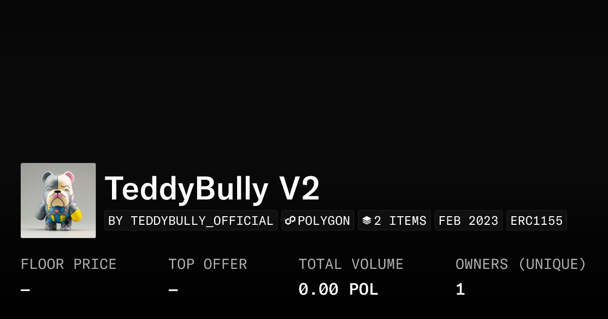 TeddyBully V2 - Collection | OpenSea