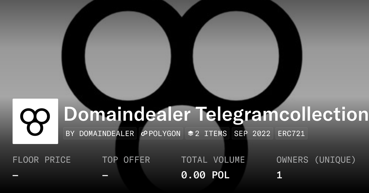 Domaindealer Telegramcollection - Collection | OpenSea