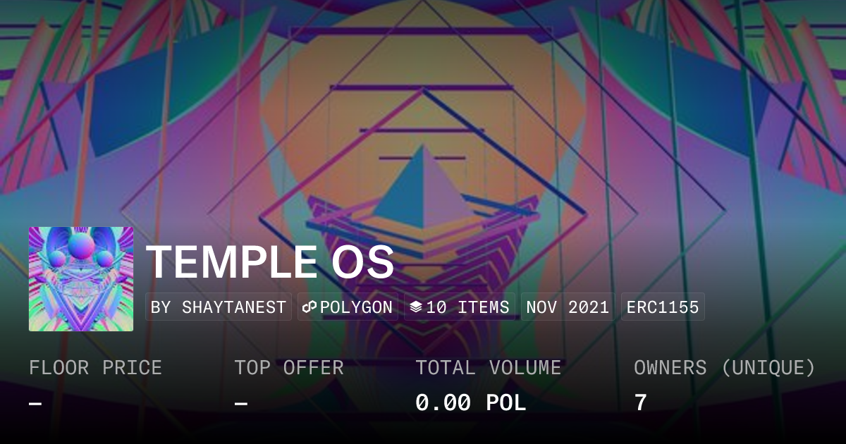 TEMPLE OS - Collection | OpenSea
