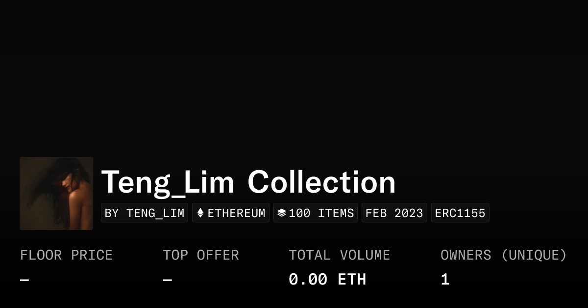 Teng_Lim Collection - Collection | OpenSea