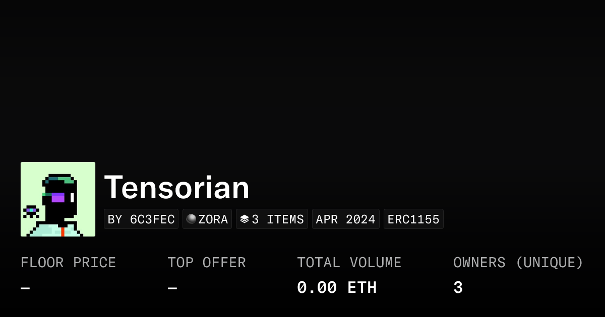 Tensorian - Collection | OpenSea