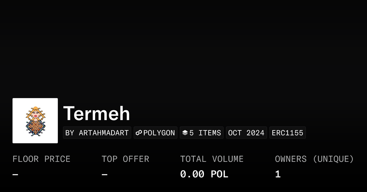 Termeh - Collection | OpenSea