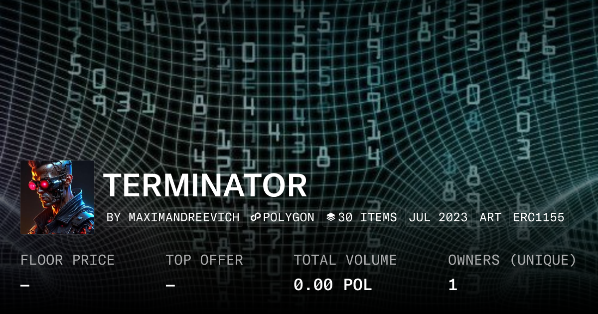 TERMINATOR - Colección | OpenSea