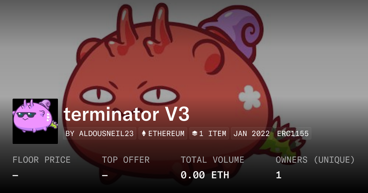 terminator V3 - Collection | OpenSea
