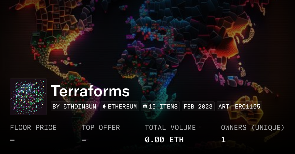 Terraforms - Collection | OpenSea