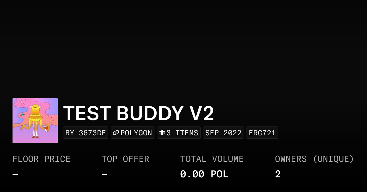 TEST BUDDY V2 - Collection | OpenSea