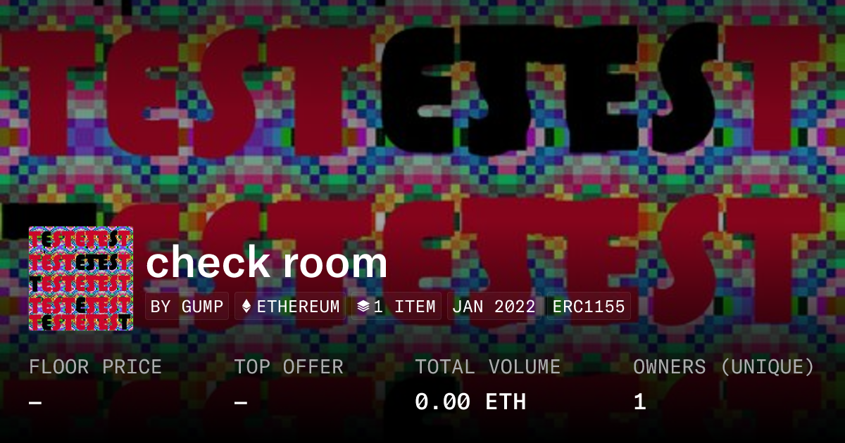 check room - Collection | OpenSea