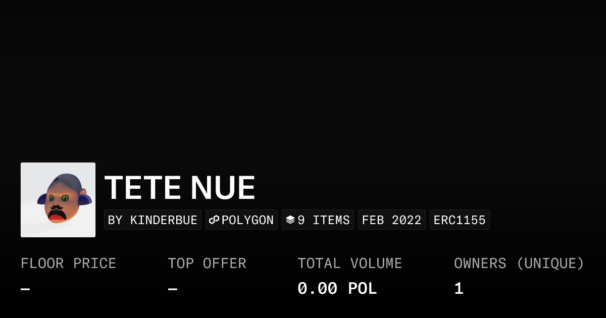 TETE NUE - Collection | OpenSea