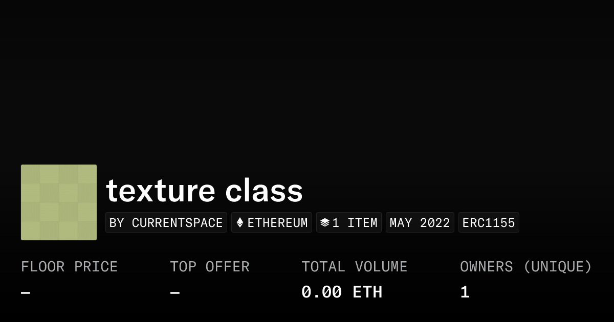 texture class - Collection | OpenSea