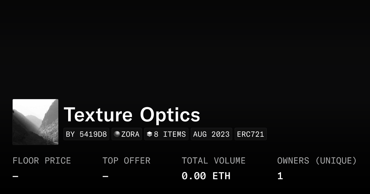 Texture Optics - Collection | OpenSea