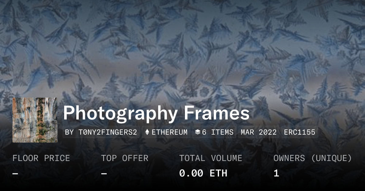 Photography Frames - Collection | OpenSea