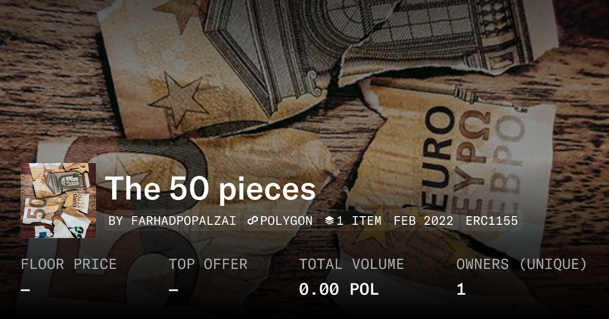 The 50 pieces - Collection | OpenSea
