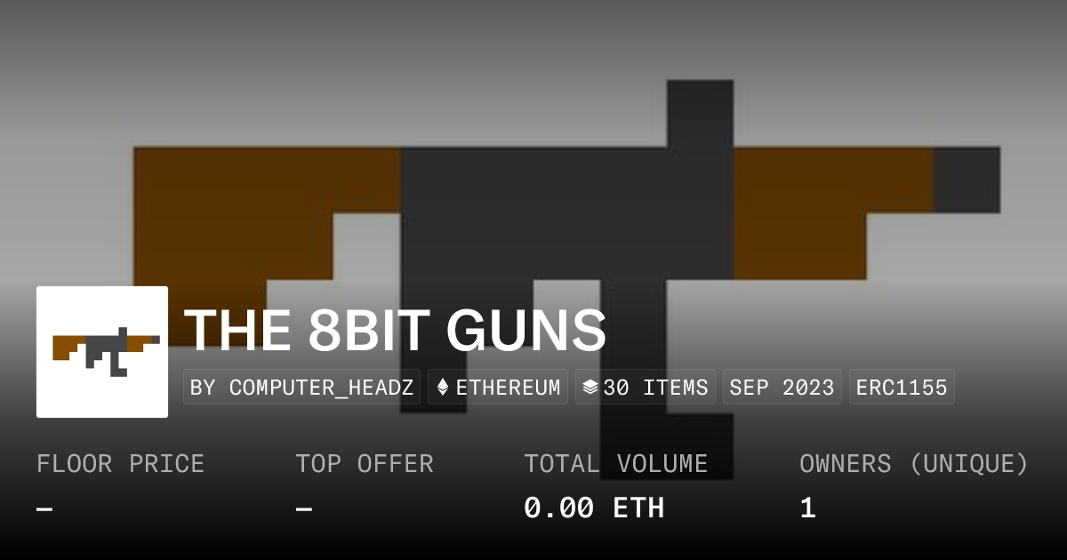 THE 8BIT GUNS - Collection | OpenSea