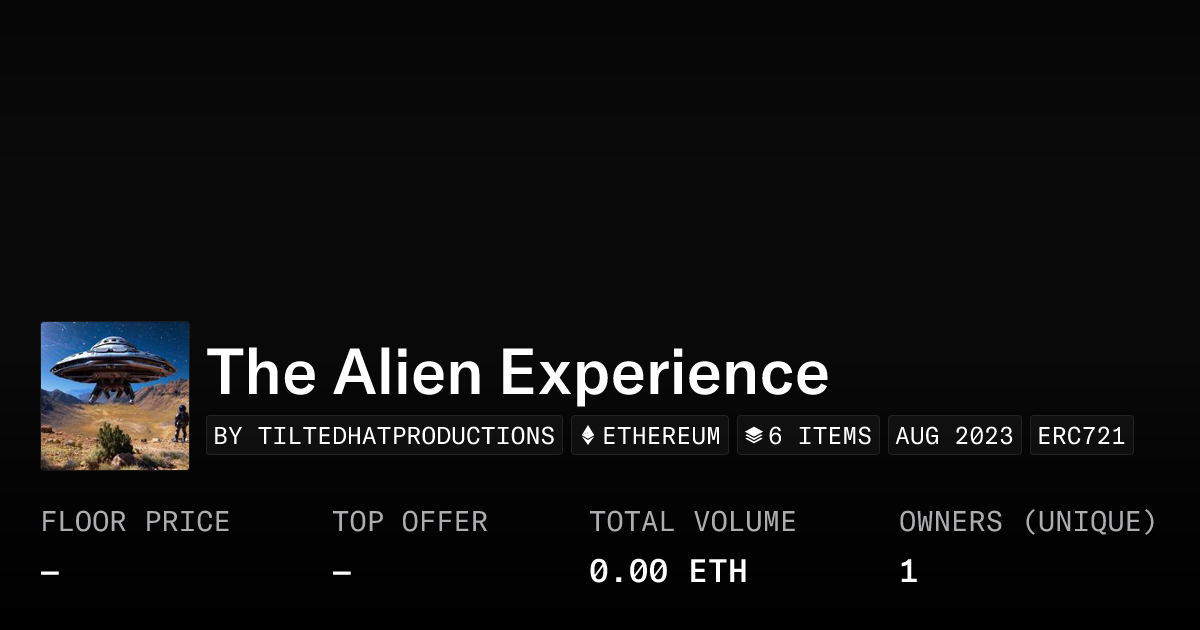 The Alien Experience - Collection | OpenSea