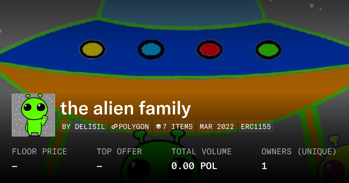 the alien family - Collection | OpenSea