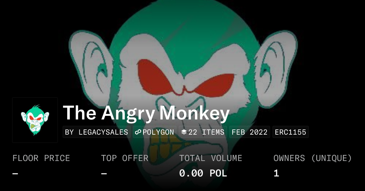 The Angry Monkey - Collection | OpenSea