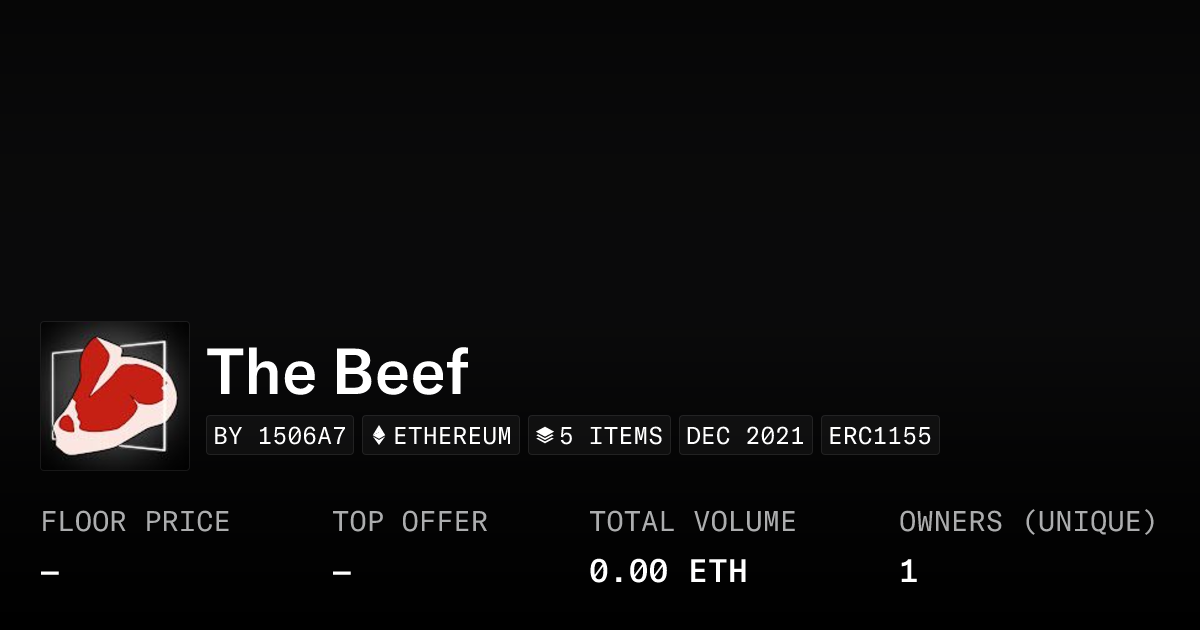 The Beef - Collection | OpenSea