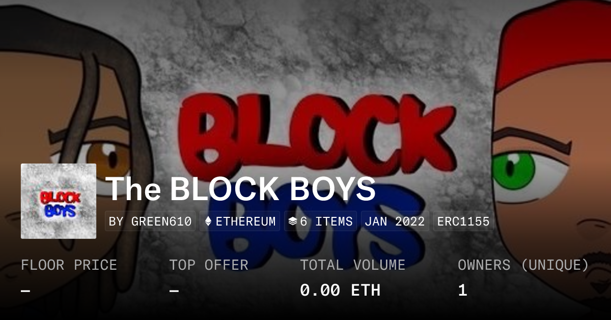 The BLOCK BOYS - Collection | OpenSea