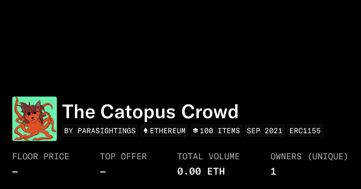 The Catopus Crowd - Collection | OpenSea