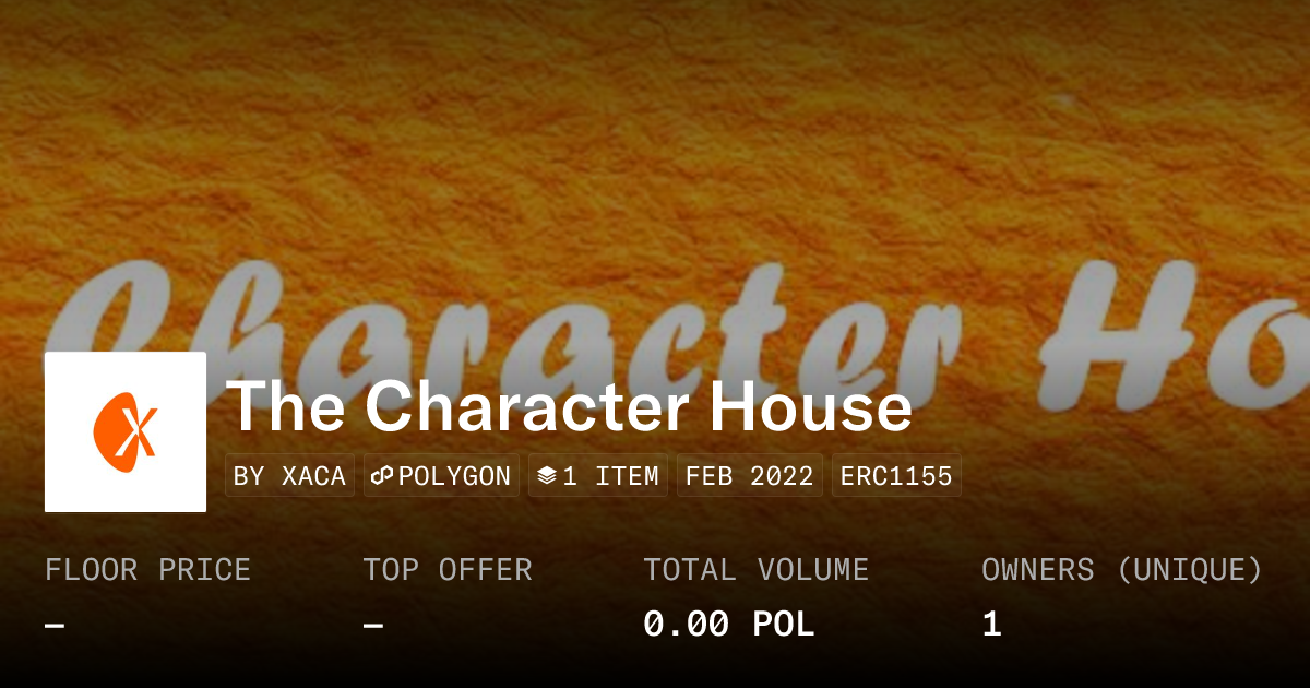The Character House - Collection | OpenSea
