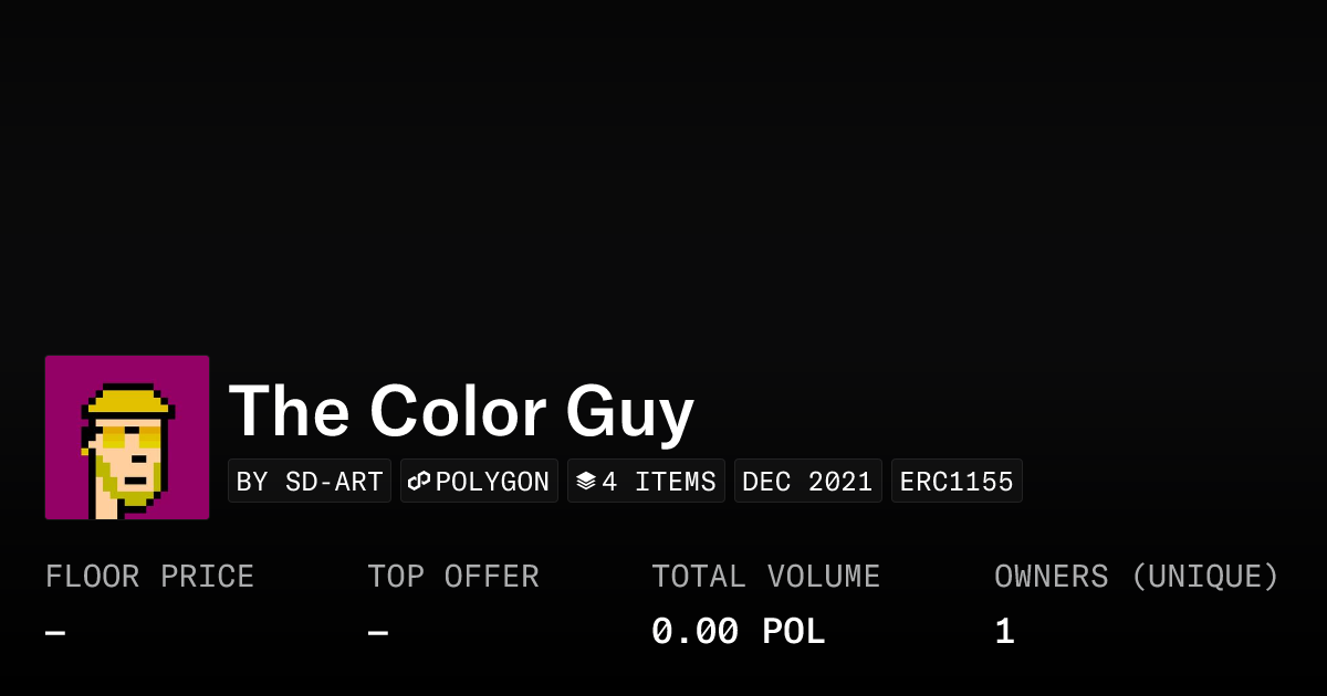 The Color Guy - Collection | OpenSea