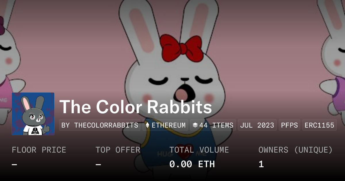 The Color Rabbits - Collection | OpenSea