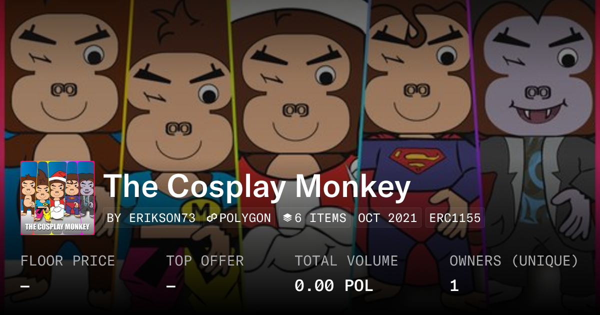 The Cosplay Monkey - Collection | OpenSea