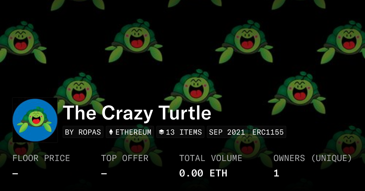 The Crazy Turtle - Collection | OpenSea