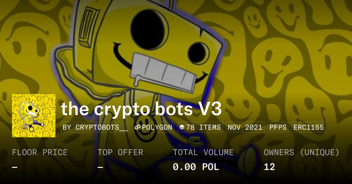 the crypto bots V3 - Collection | OpenSea
