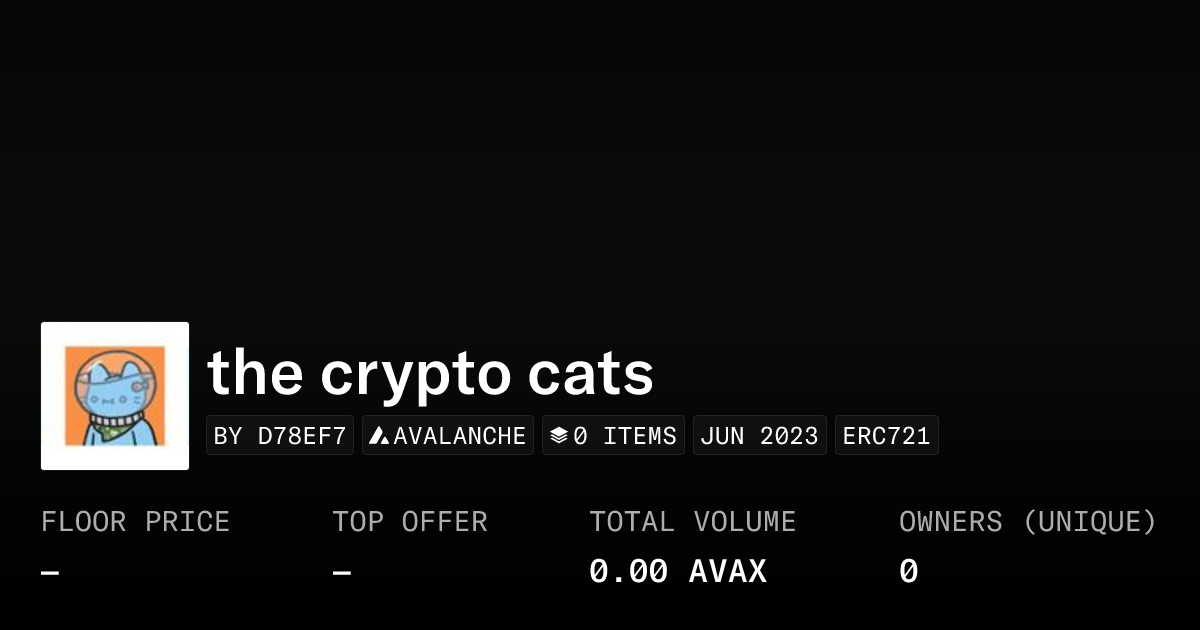 the crypto cats - Collection | OpenSea