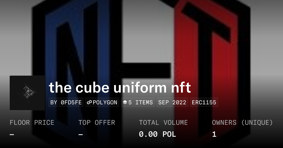 the cube uniform nft - Collection | OpenSea