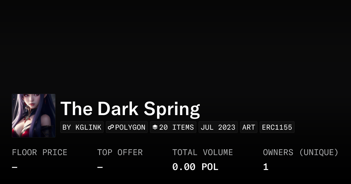 The Dark Spring - Collection | OpenSea