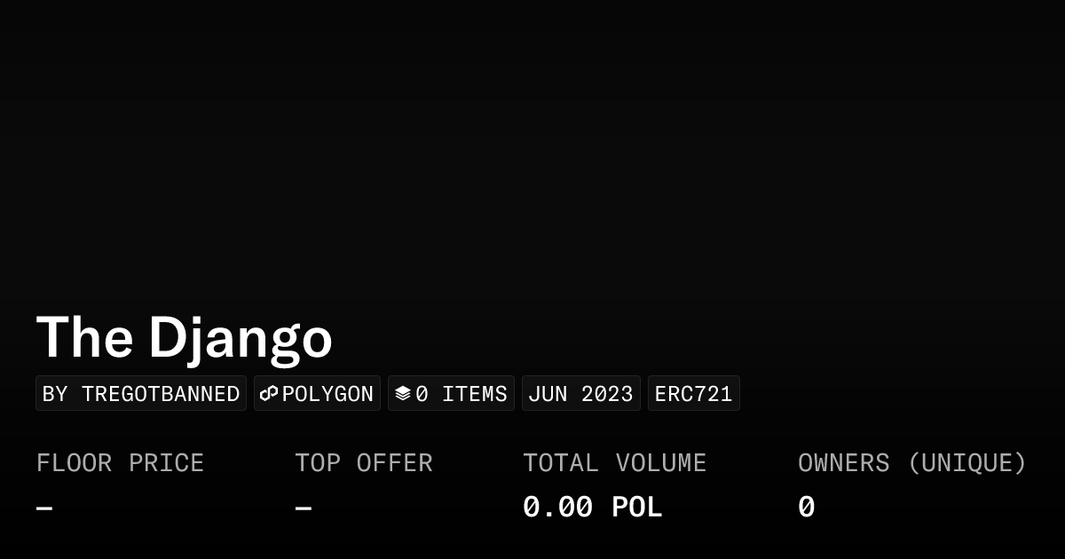 The Django - Collection | OpenSea