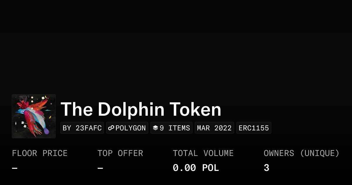 The Dolphin Token - Collection | OpenSea