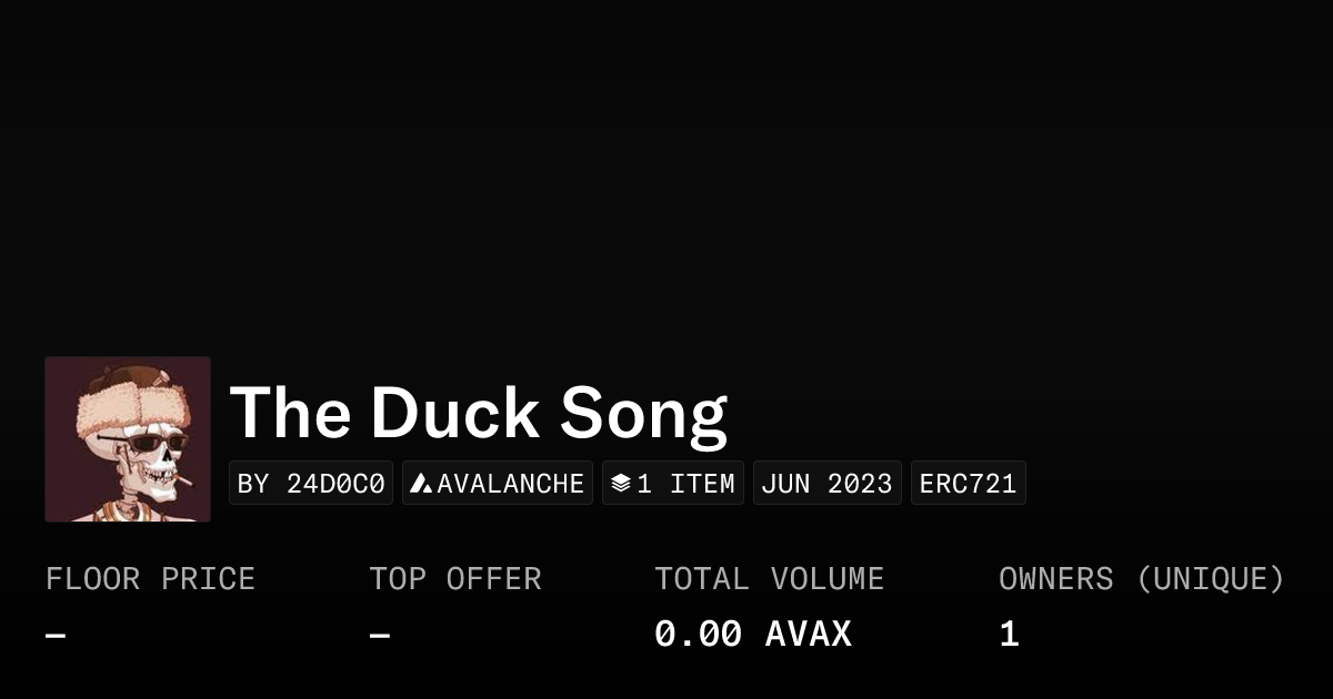 The Duck Song - Collection | OpenSea
