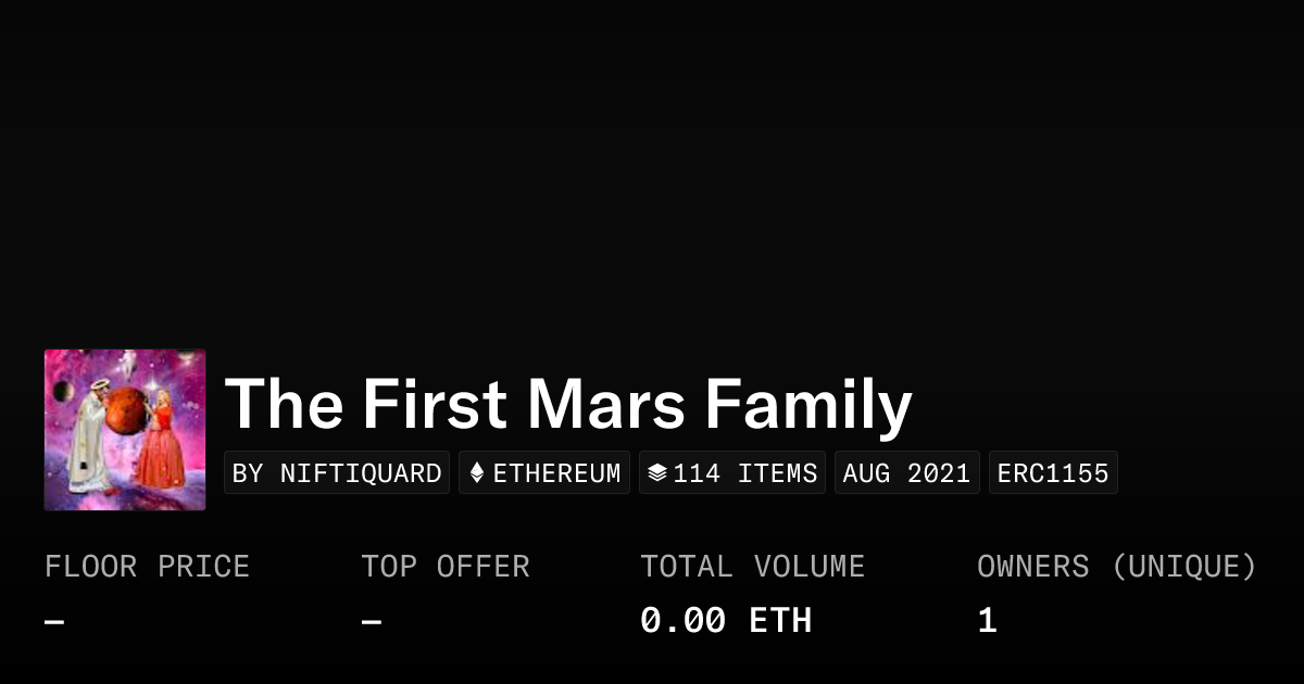 The First Mars Family - Collection | OpenSea