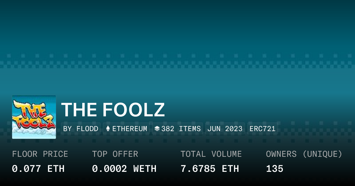 THE FOOLZ - Collection | OpenSea