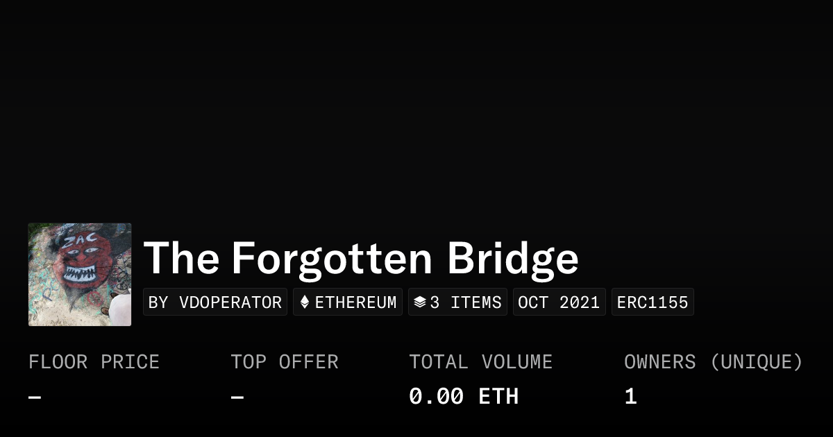 The Forgotten Bridge - Collection | OpenSea