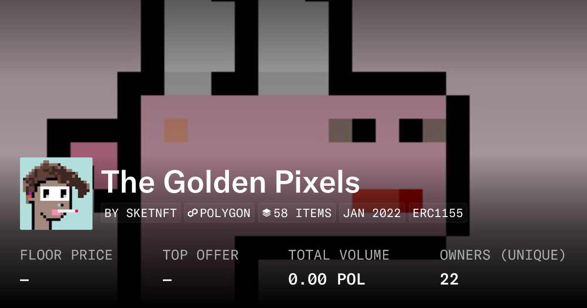 The Golden Pixels - Collection | OpenSea