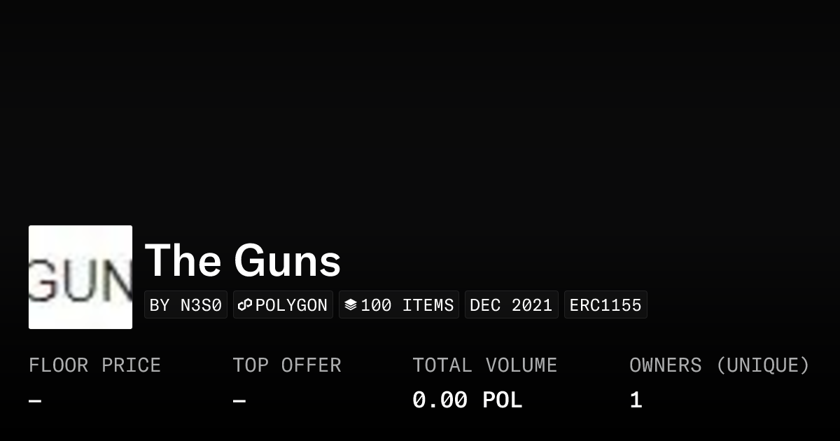 The Guns - Collection | OpenSea