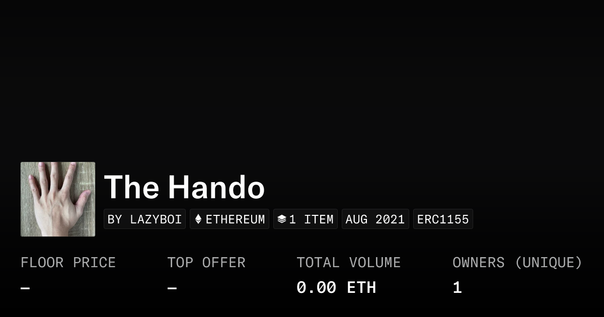 The Hando - Collection | OpenSea